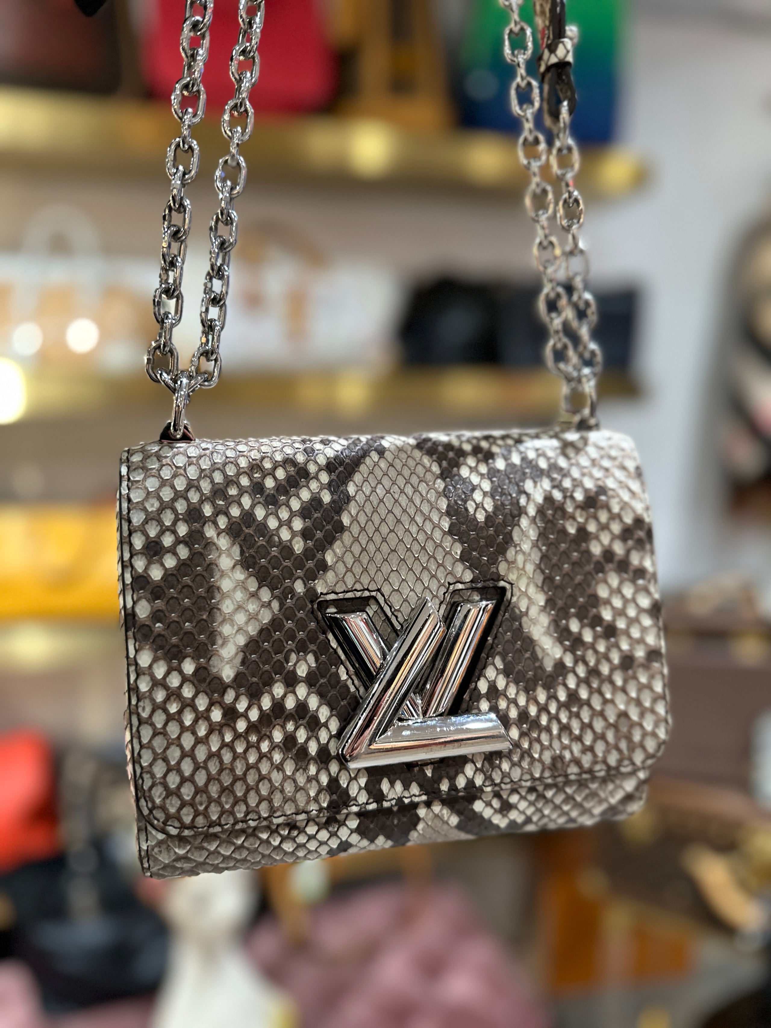 Louis Vuitton Exotic Python Twist Silver Hardware | Designer Consigner